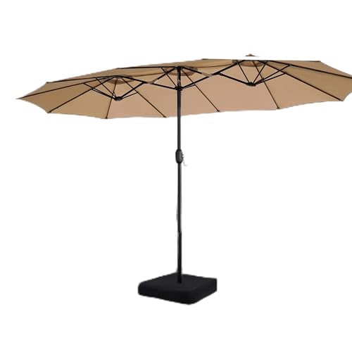 Cozy Daisy 15 FT Patio Umbrella With Base Included, Deck Umbrellas Outside With Stand