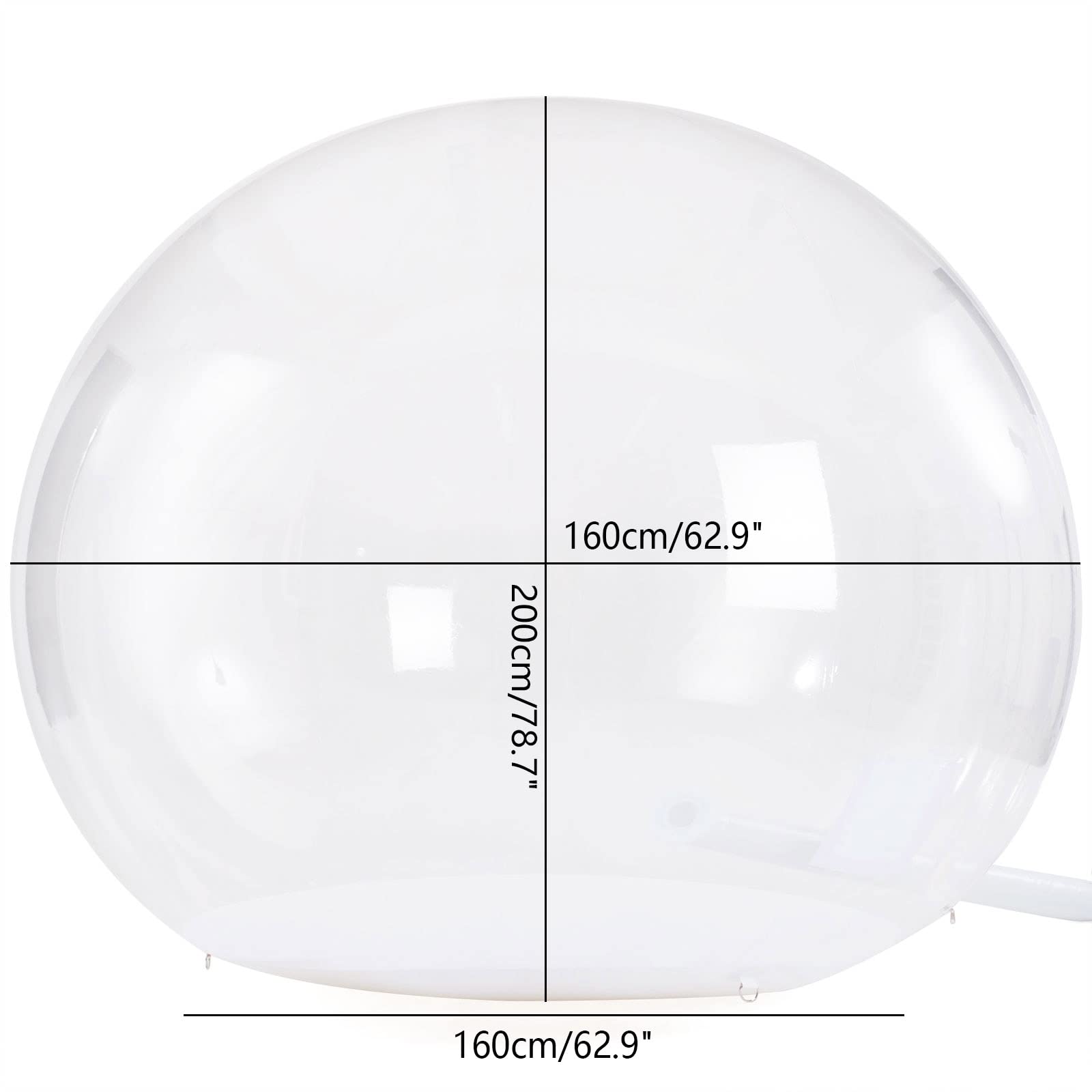 Inflatable Bubble Tent Transparent, Outdoor Inflatable Bubble Camping House Tent 2m Eco Home Tent W/Blower for Outdoor/Backyard/Festivals Stargazing & Family Camping (Circle diameter 2m without aisle)