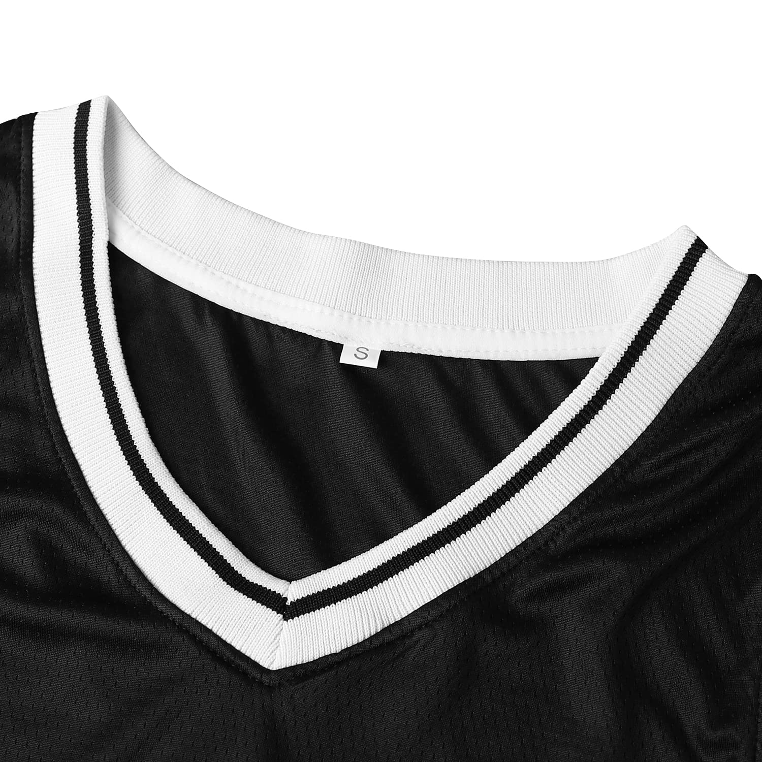 MESOSPERO Blank Basketball Jersey Reversible Men's Mesh Athletic Sports Shirts Training Practice S-3XL (Large, Black)