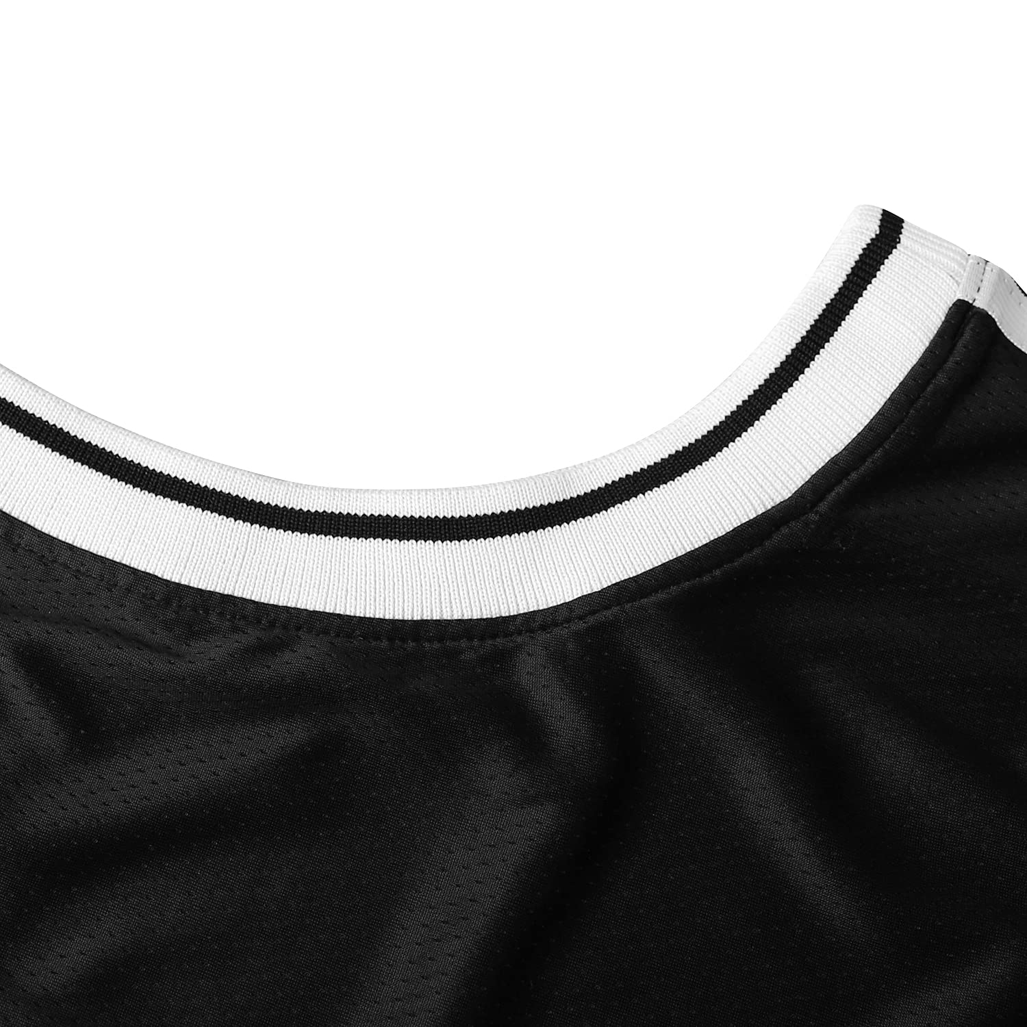 MESOSPERO Blank Basketball Jersey Reversible Men's Mesh Athletic Sports Shirts Training Practice S-3XL (Large, Black)