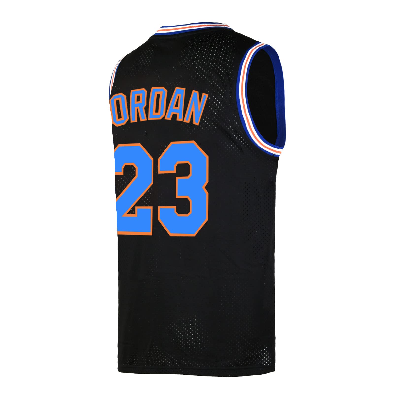OTHERCRAZY Youth Basketball Jersey #23 Space Movie Jersey for Kids Shirts (Black, Large)