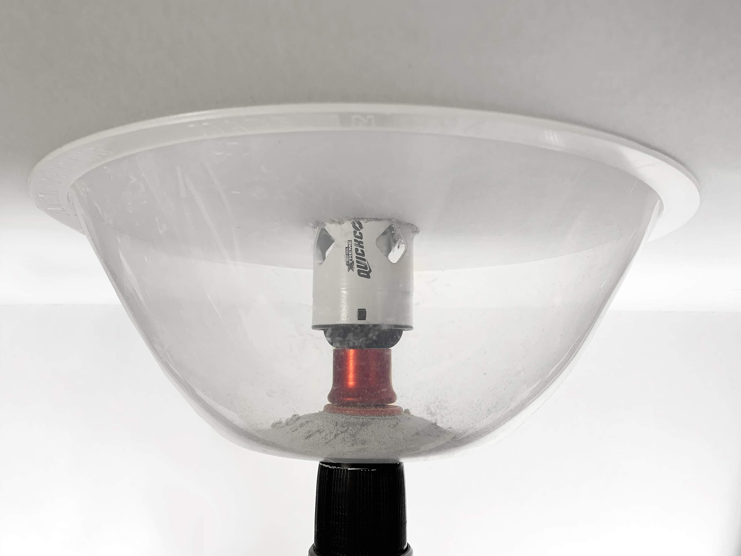 Southwire 28827422 50' 14/2, White & Disston E0215000 Blu-MOL RemGrit Hole Saw Accessories Dust Bowl, for Installing Recessed Lights and Works with All Hole Saws