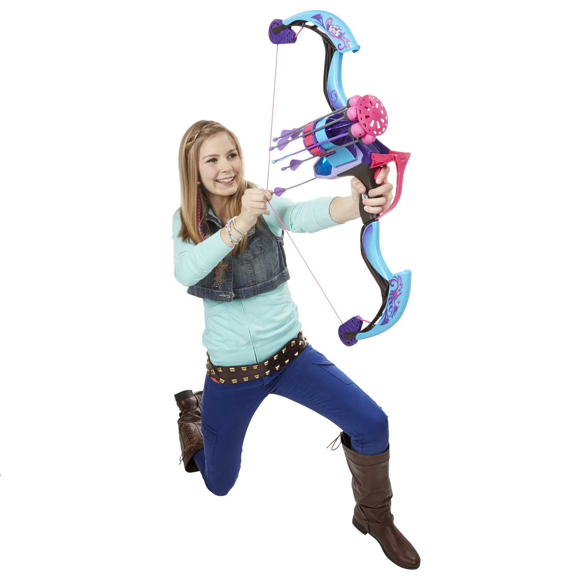 Nerf Rebelle B1696221 Arrowtech Auto Quiver Bow Toy