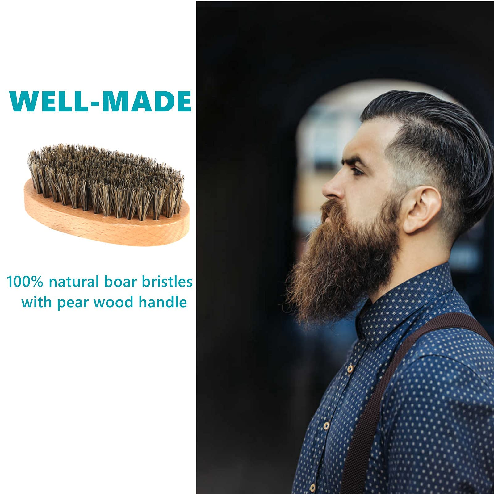 Beard Bib Apron for Shaving, Hair Catcher for Trimming,Christmas Stocking Stuffers for Men, Gifts for Men Him Dad husband