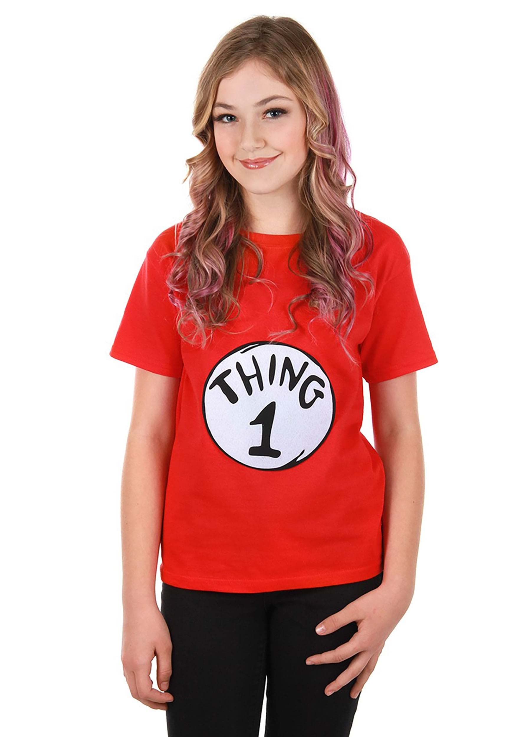 elope Dr. Seuss Thing 1 & Thing 2 Large 2 Piece Iron On Patch Set for Kids and Adults Standard