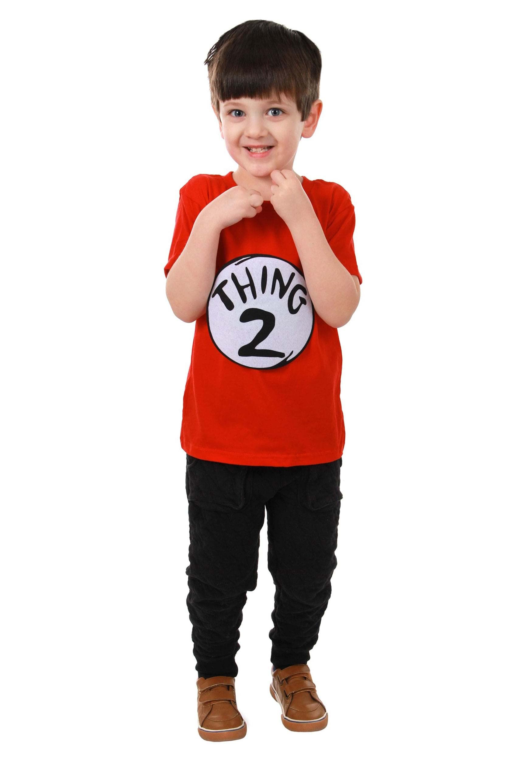 elope Dr. Seuss Thing 1 & Thing 2 Large 2 Piece Iron On Patch Set for Kids and Adults Standard