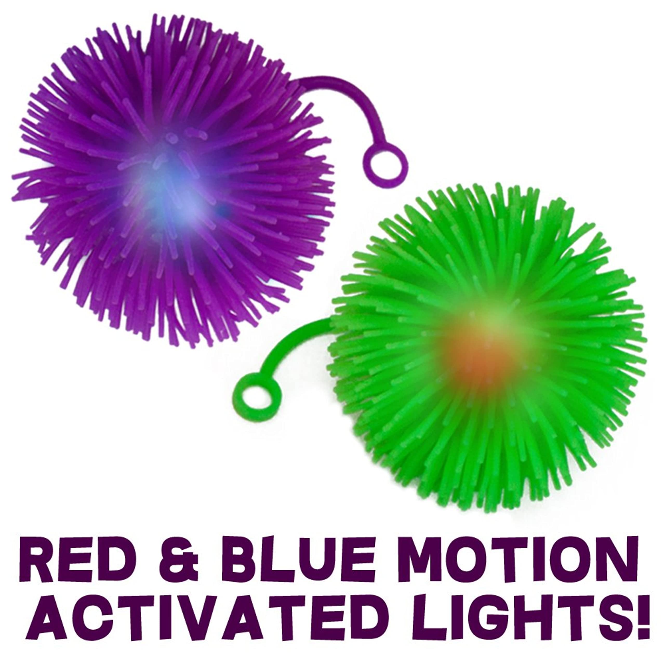 Set of 6 Jumbo 5" Light Up Puffer Ball Yo-Yos by Pudgy Pedro’s Party Supplies