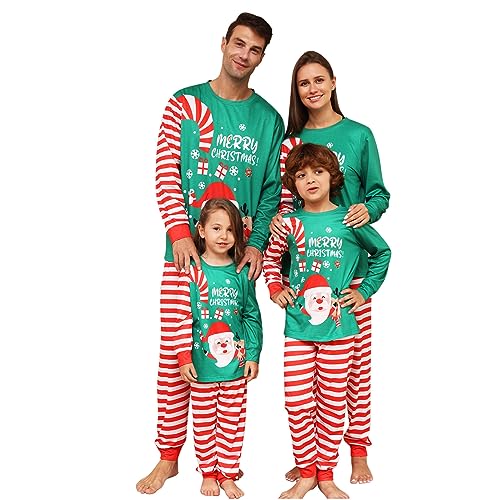 2023 Fashion Matching Family Pajamas Sets Christmas PJs for Family Matching Holiday Xmas Home Pajamas Sleepwear Sets