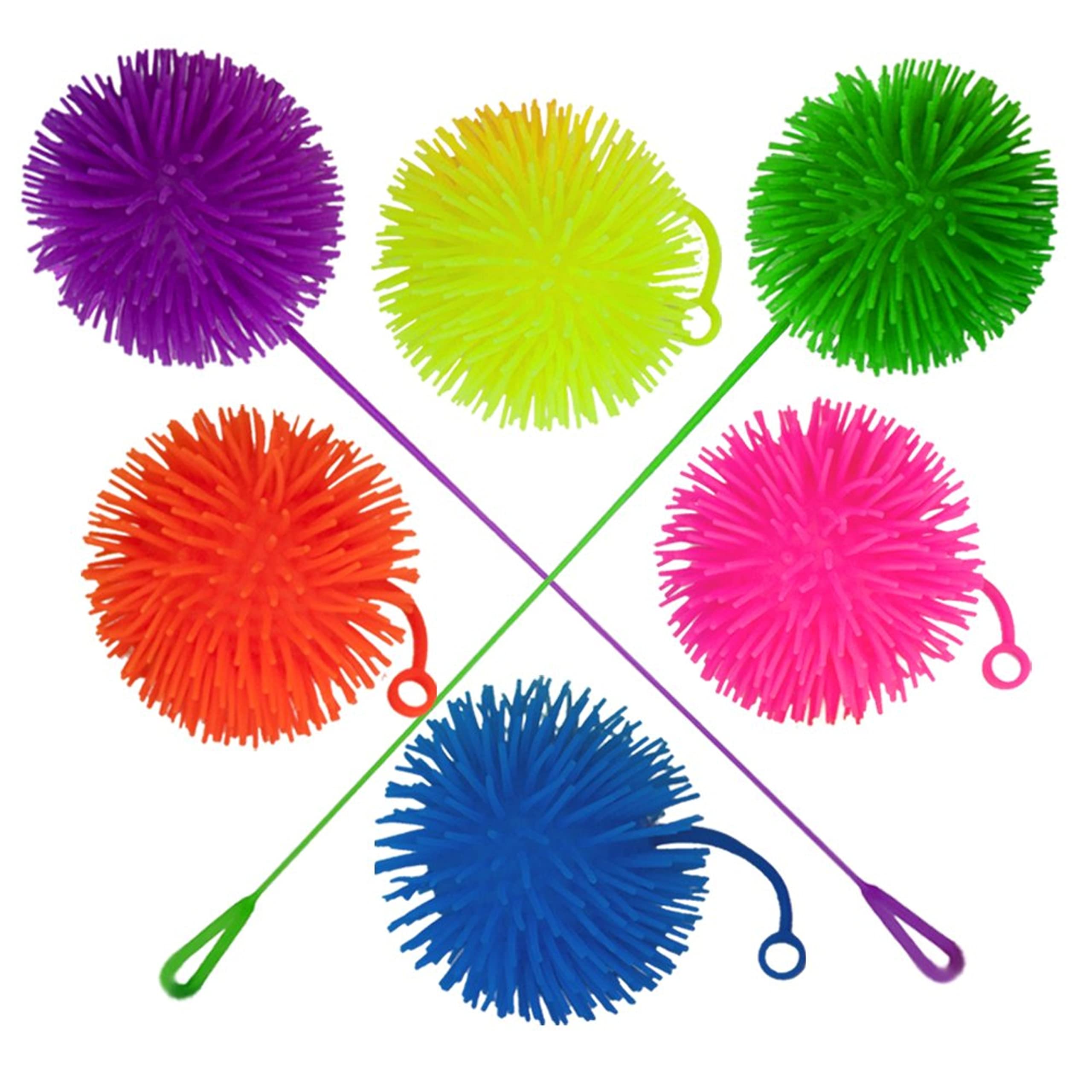Set of 6 Jumbo 5" Light Up Puffer Ball Yo-Yos by Pudgy Pedroโs Party Supplies