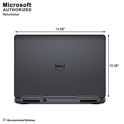 Dell Precision 7510 15.6in Laptop, Core i7-6820HQ 2.7GHz, 16GB Ram, 512GB SSD, Windows 10 Pro 64bit, Webcam (Renewed)