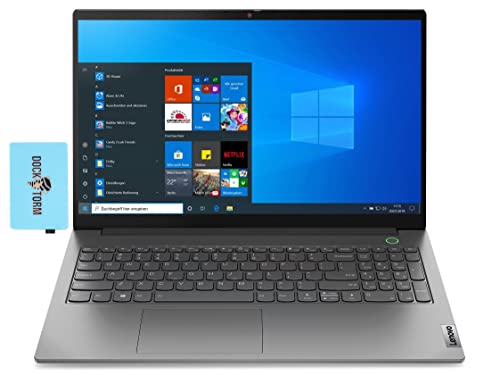 2022 Newest Lenovo ThinkBook 15 G3 ACL 15.6" 60Hz FHD IPS Business Laptop (AMD Ryzen 5 5500U 6-Core, 12GB RAM, 512GB PCIe SSD, AMD Radeon, Backlit KB, WiFi 6, BT 5.2, HD Webcam, Win 10 Pro) w/Hub