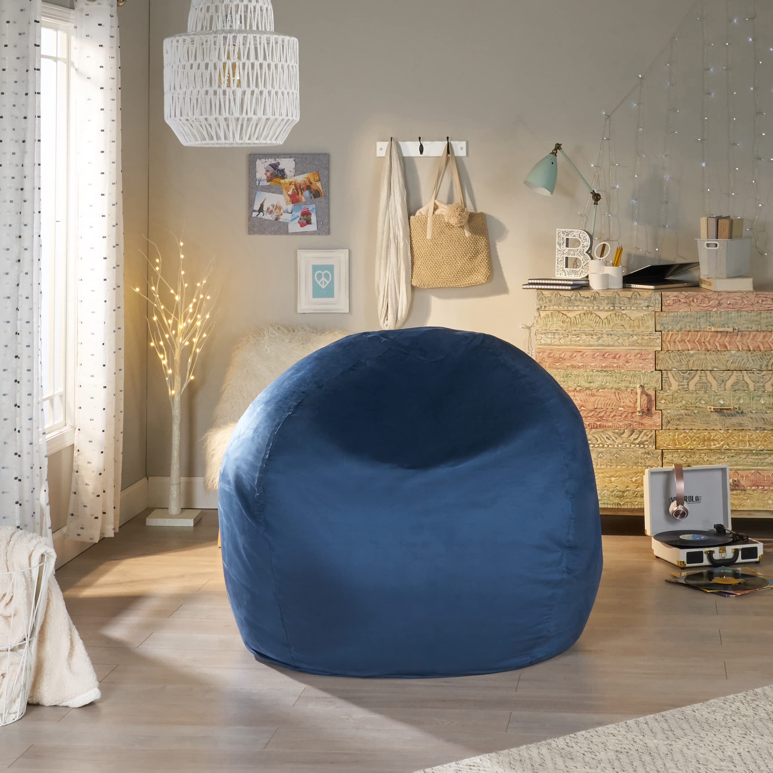 Christopher Knight Home New 5 Foot Bean Bag, 5 Ft, Midnight Blue