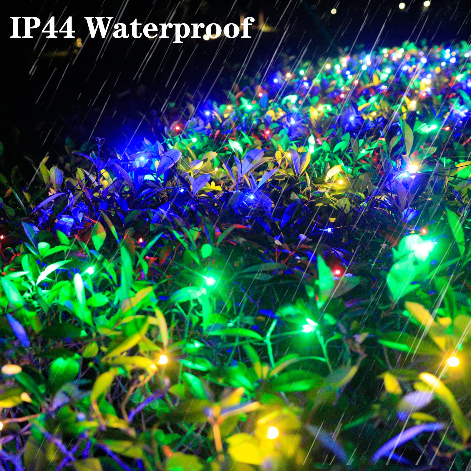 OYCBUZO 360LED Colorful Christmas Net Lights, 21ft x 5ft Connectable String Mesh Lights 8 Modes, Waterproof Christmas Lights Outdoor for Xmas Tree Bushes Garden Holiday Party - Multicolour