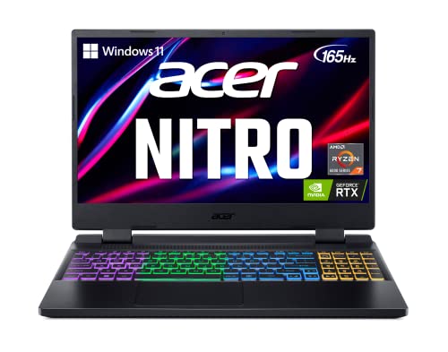 Acer Nitro 5 AN515-46-R0EQ Gaming Laptop | AMD Ryzen 7 6800H Octa-Core CPU | NVIDIA GeForce RTX 3070 Ti Laptop GPU | 15.6" QHD FreeSync 165Hz IPS | 32GB DDR5 | 1TB Gen 4 SSD | Wi-Fi 6E | RGB Backlit