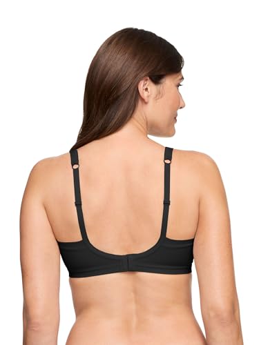 Warner's womens Easy Does It Underarm Smoothing With Seamless Stretch Wireless Lightly Lined Comfort Rm3911a Bra, Rich Black, Large US