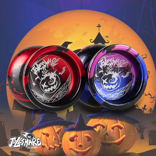 JOLESHARE Professional Unresponsive Yoyo X5 for Pros and Responsive Yoyos for Kids Beginners - Replaceable Unresponsive Bearings, Gloves, Removal Bearing Tool and 5 Cords Included (red Black)