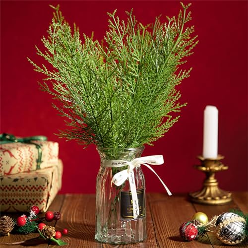 Christmas Branches, 12pcs Artificial Christmas Branches DIY Crafts Branches, 13.7 in Christmas Branches Gift Boxes Vase Decoration for Xmas Indoor Outdoor Home Decor