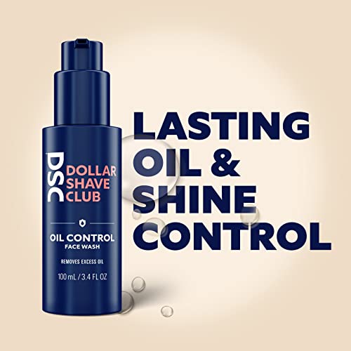 Dollar Shave Club | Ultimate Skincare Bundle | Oil Control Face Wash (3.4 oz), Oil-Free Face Moisturizer with SPF 30 (1.7 oz), & Eye Savior (0.5 oz) | Men's Skincare | Skin Care Routine