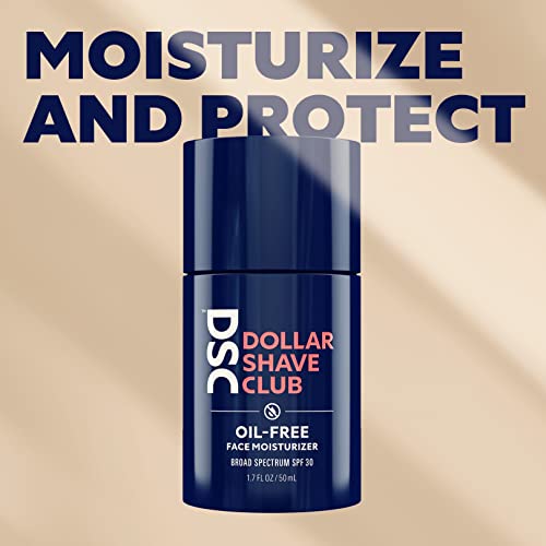 Dollar Shave Club | Ultimate Skincare Bundle | Oil Control Face Wash (3.4 oz), Oil-Free Face Moisturizer with SPF 30 (1.7 oz), & Eye Savior (0.5 oz) | Men's Skincare | Skin Care Routine