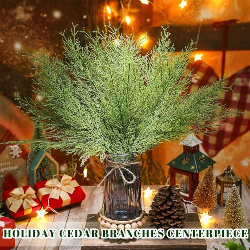 Christmas Branches, 12pcs Artificial Christmas Branches DIY Crafts Branches, 13.7 in Christmas Branches Gift Boxes Vase Decoration for Xmas Indoor Outdoor Home Decor