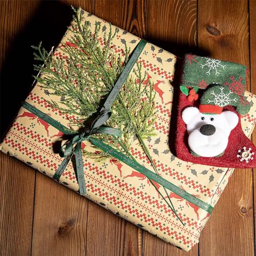 Christmas Branches, 12pcs Artificial Christmas Branches DIY Crafts Branches, 13.7 in Christmas Branches Gift Boxes Vase Decoration for Xmas Indoor Outdoor Home Decor