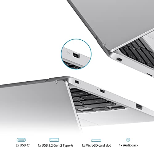 ASUS Chromebook CX1, 11.6" HD NanoEdge Display, Intel Celeron N4020 Processor, 64GB eMMC, 4GB RAM,Military Grade StandardĀ Chrome OS, Transparent Silver, CX1101CMA-DB44