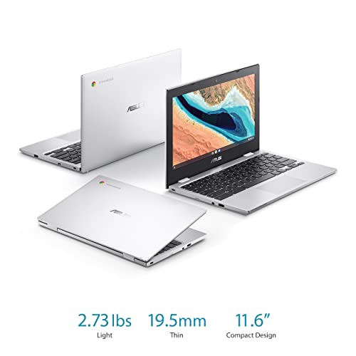 ASUS Chromebook CX1, 11.6" HD NanoEdge Display, Intel Celeron N4020 Processor, 64GB eMMC, 4GB RAM,Military Grade StandardĀ Chrome OS, Transparent Silver, CX1101CMA-DB44