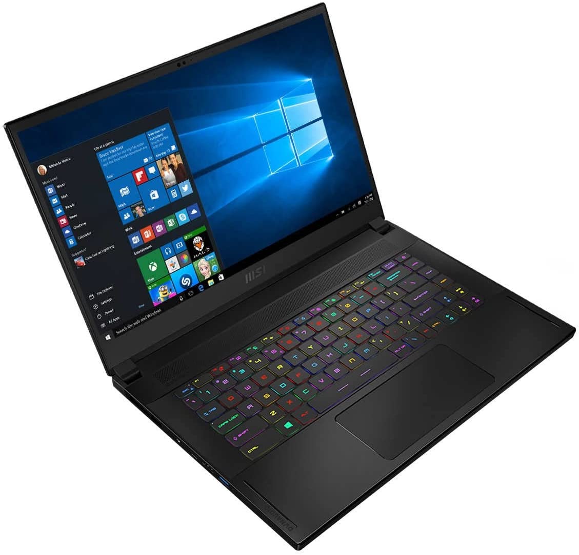 MSI GS66 Stealth Gaming Laptop, 15.6" QHD 165Hz Screen, Intel Core i9-11900H 8-Core Processor, NVIDIA GeForce RTX 3070 8GB Graphics, 32GB RAM, 1TB PCIe NVMe SSD, RGB Backlit Keyboard, Windows 10 Home