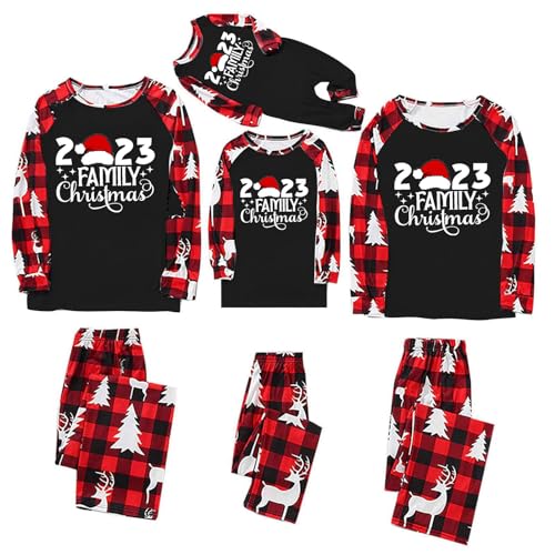 Attine July 11 2023 Christmas Matching Pajamas for Family Funny Classic Xmas Jammies Cute Holiday Nightwear Sleepwear Sets