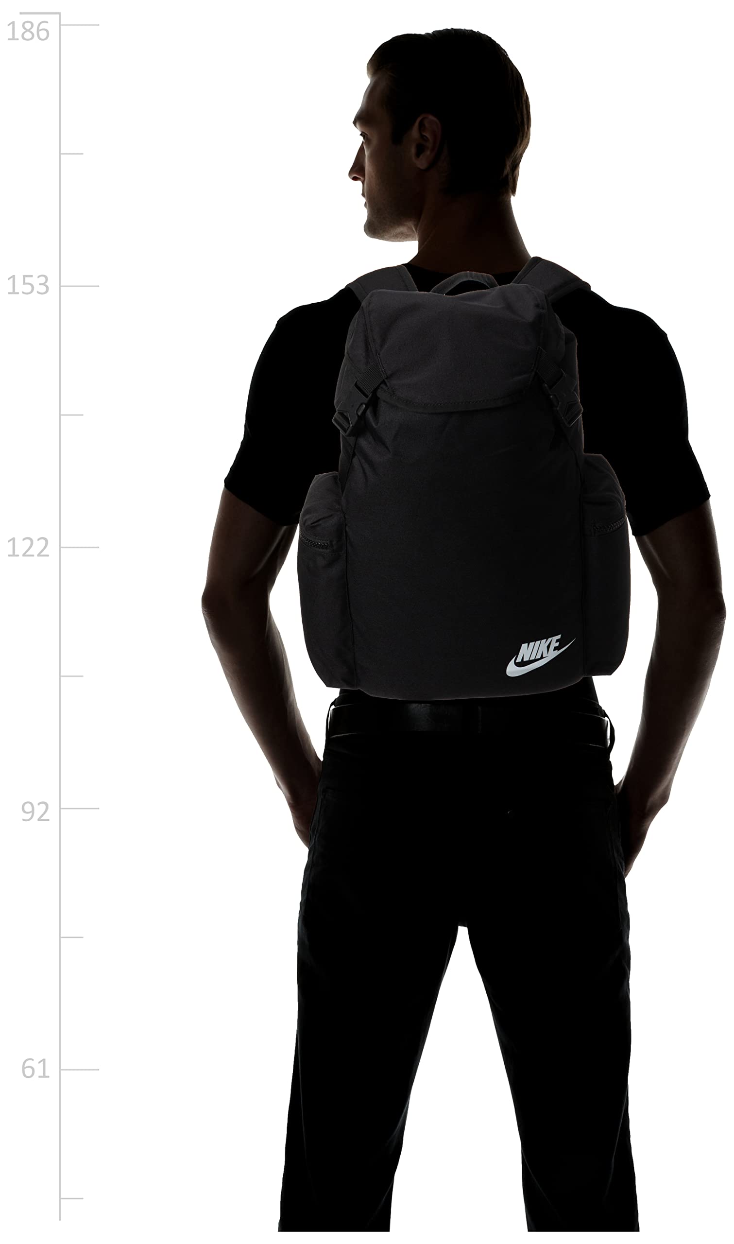Nike Heritage Backpack, Black, One Size