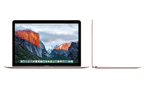 Apple MacBook (MMGL2LL/A) 256GB 12-inch Retina Display (2016) Intel Core M3 Tablet - Rose Gold (Renewed)