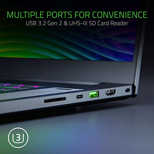 Razer Blade Pro 17 Gaming Laptop 2019: Intel Core i7-9750H, NVIDIA GeForce RTX 2080 Max-Q, 17.3" FHD 240Hz, 16GB RAM, 512GB SSD, CNC Aluminum, Chroma RGB Lighting, Thunderbolt 3, SD Card Reader