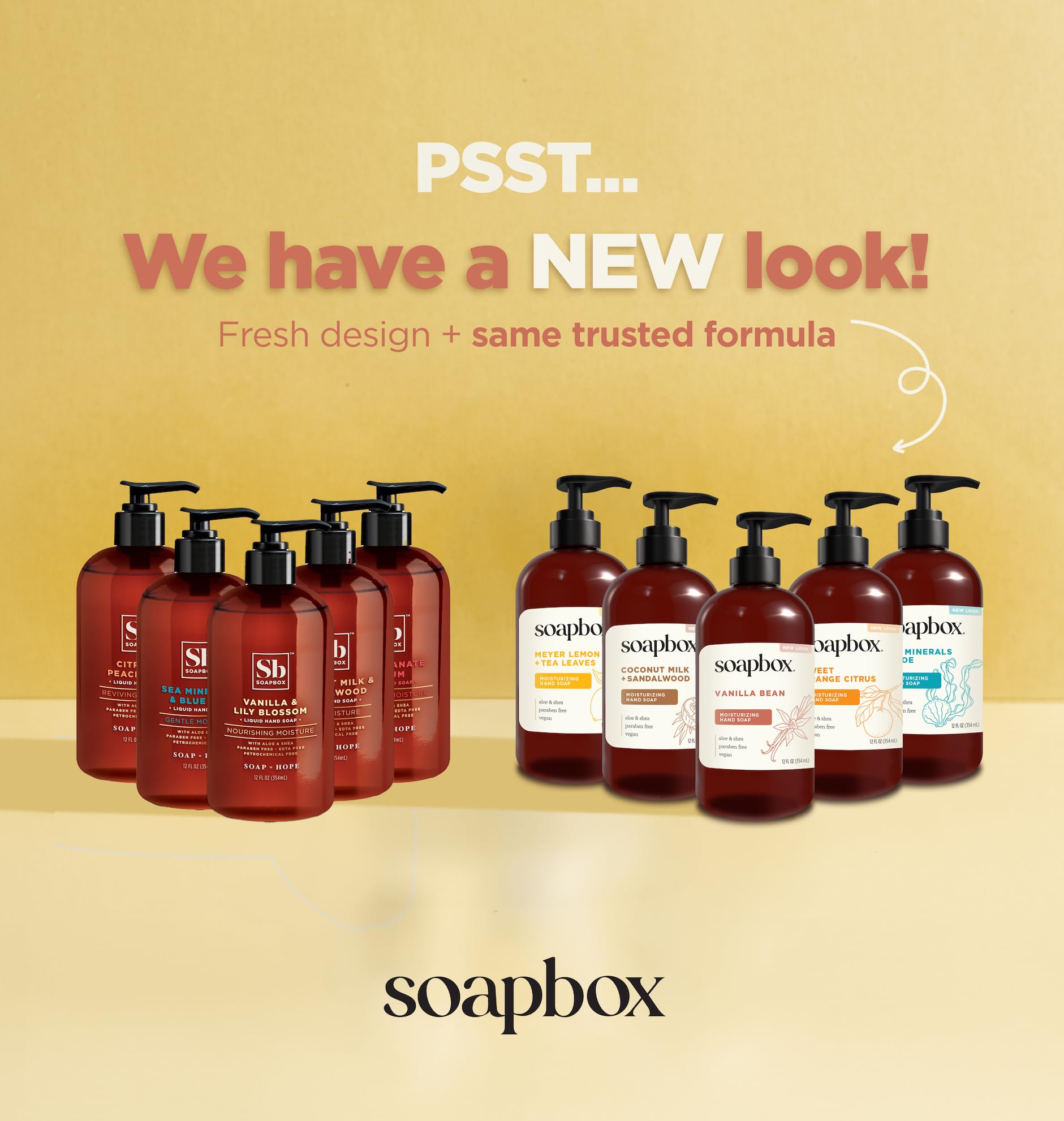 Soapbox Liquid Hand Soap, Coconut Milk & Sandalwood, Gentle & Moisturizing Hand Wash for Kitchen and Bathroom, Vegan & Cruelty Free Scented Hand Soap 12 Ounce Pump Bottles (Pack of 3)