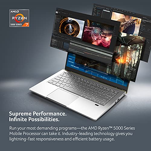 Acer Swift X SFX14-41G-R1S6 Laptop | 14" Full HD 100% sRGB | AMD Ryzen 7 5800U | NVIDIA RTX 3050Ti Laptop GPU | 16GB LPDDR4X | 512GB SSD