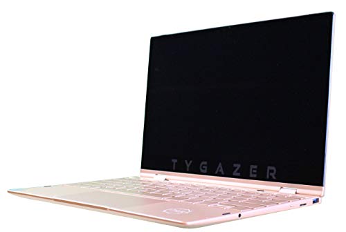Intel® Core™ i7-8550U, 16GB RAM and 512GB SSD, 13.3 Inches Tygazer Thin Touch Screen Laptop and Backlit Keyboard - Rose Gold