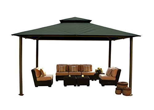 Paragon-Outdoor GZ584EG Soft Top Soft Top Barcelona Gazebo, Grey, 10' x 12'