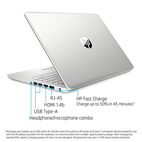 HP 14" HD Laptop Computer, AMD Ryzen 3 3250U up to 3.5GHz (Beat i5-7200U), 128GB SSD, 8GB DDR4 RAM, WiFi, Bluetooth, HDMI, Webcam, Windows 10 S, Online Class Ready