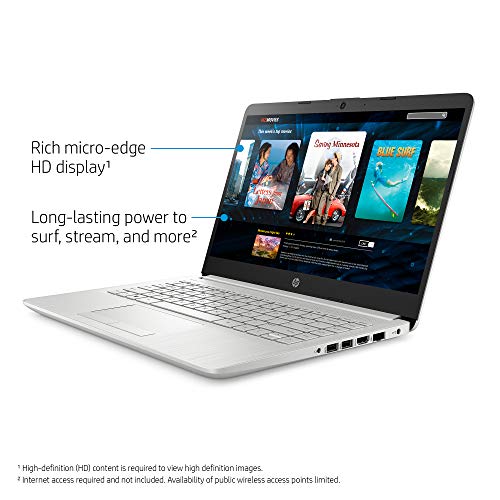 HP 14" HD Laptop Computer, AMD Ryzen 3 3250U up to 3.5GHz (Beat i5-7200U), 128GB SSD, 8GB DDR4 RAM, WiFi, Bluetooth, HDMI, Webcam, Windows 10 S, Online Class Ready