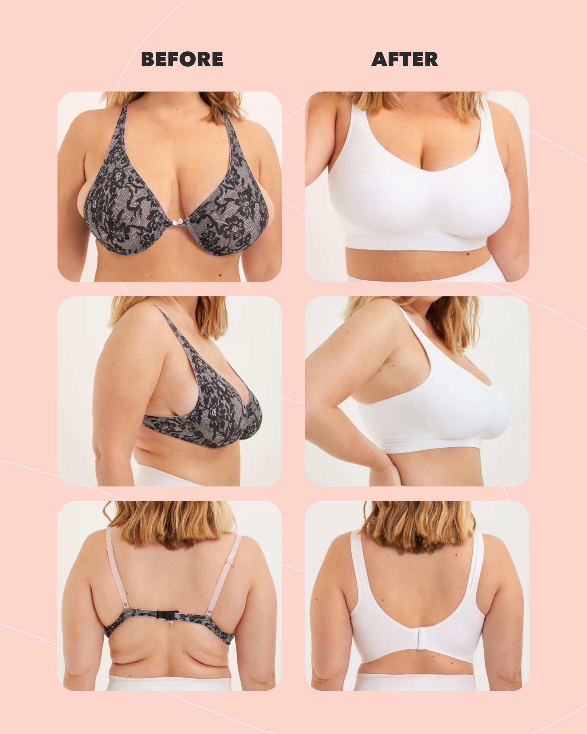 SHAPERMINT Bras for Women - Bras for Women no Underwire, Bralettes for Women Plus Size, Wireless Push up Bra Chocolate