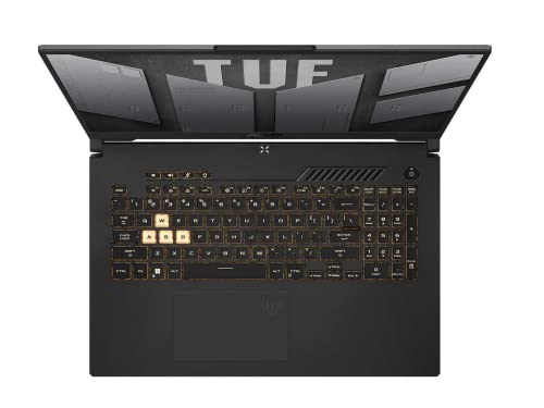 ASUS 2022 TUF F17 17.3" FHD 144Hz Gaming Laptop, Intel 12th Core i7-12700H, 64GB RAM, 4TB PCIe SSD, NVIDIA GeForce RTX 3050Ti Graphics 4GB, Backlit Keyboard, Win 11, Black, 32GB SnowBell USB Card