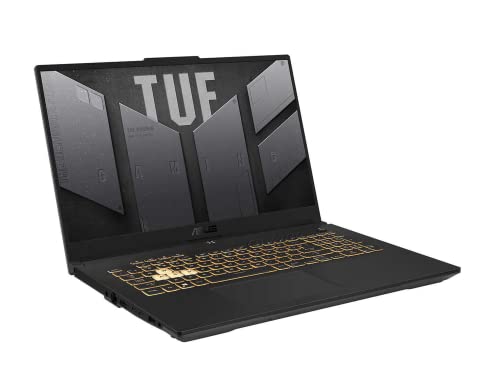 ASUS 2022 TUF F17 17.3" FHD 144Hz Gaming Laptop, Intel 12th Core i7-12700H, 64GB RAM, 4TB PCIe SSD, NVIDIA GeForce RTX 3050Ti Graphics 4GB, Backlit Keyboard, Win 11, Black, 32GB SnowBell USB Card