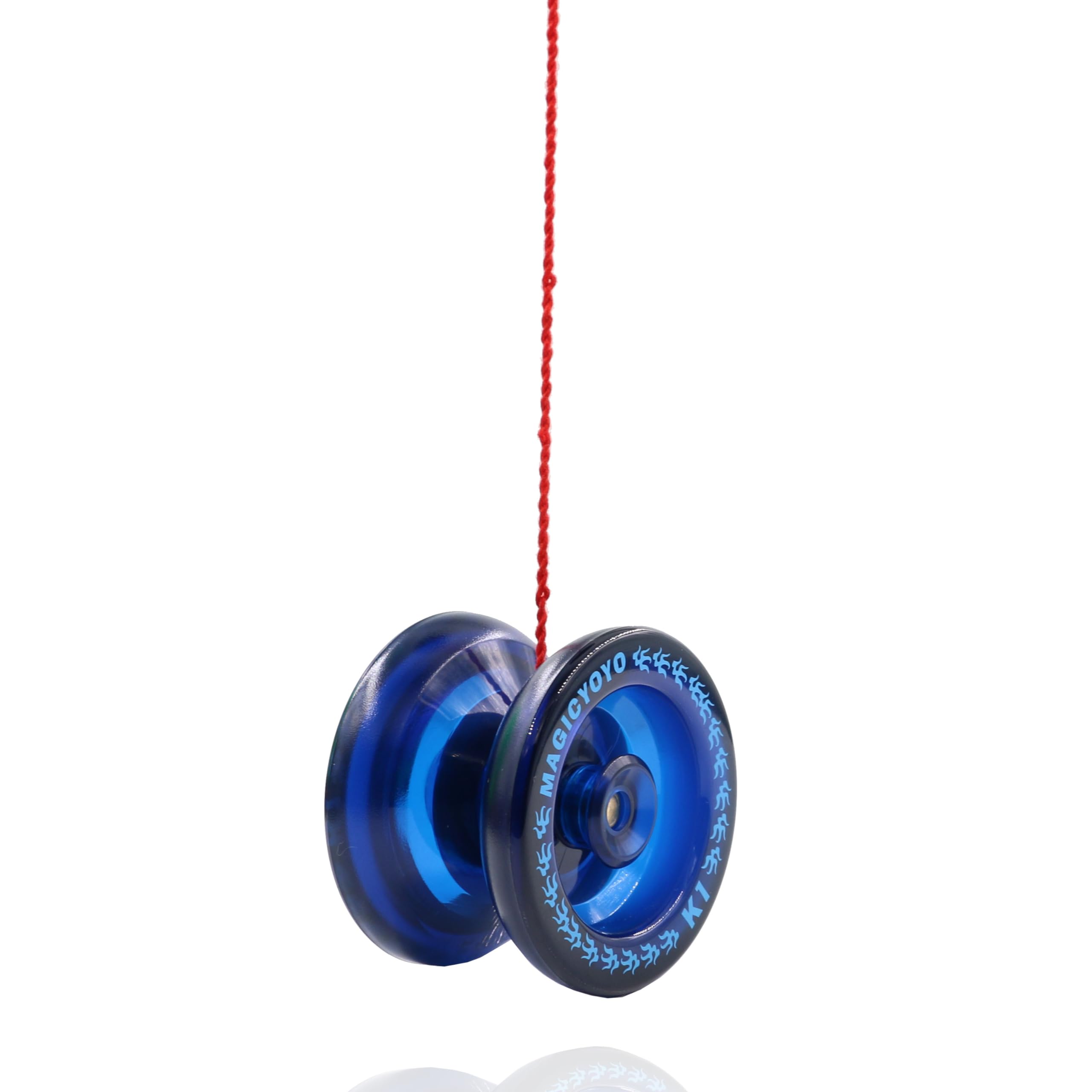 MAGICYOYO Responsive YoYo K1-Plus for Kids Beginners with Yoyo Storage Bag + 12 Yoyo Strings and Yo-Yo Glove (K1-Dark Blue)