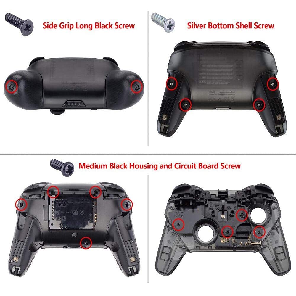 eXtremeRate Purple Blue Chameleon Repair ABXY D-pad ZR ZL L R Keys for Nintendo Switch Pro Controller, DIY Replacement Full Set Buttons with Tools for Nintendo Switch Pro - Controller NOT Included