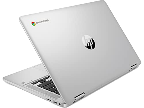 HP Chromebook x360 14b-cb0097nr 14" Touchscreen HD Display, Intel Pentium Silver N6000 8GB RAM 128GB eMMC, Natural Silver, Chrome OS (Renewed)