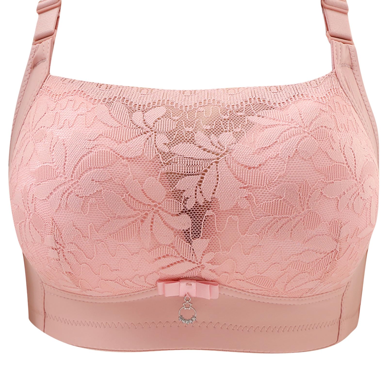 Lace Bras for Women Sexy Underwear No Underwire Push Up Bra Plus Size Wirefree Full Coverage Comfort Everyday Bralette Everyday Bras for Women Camisetas De Yoga para Pink
