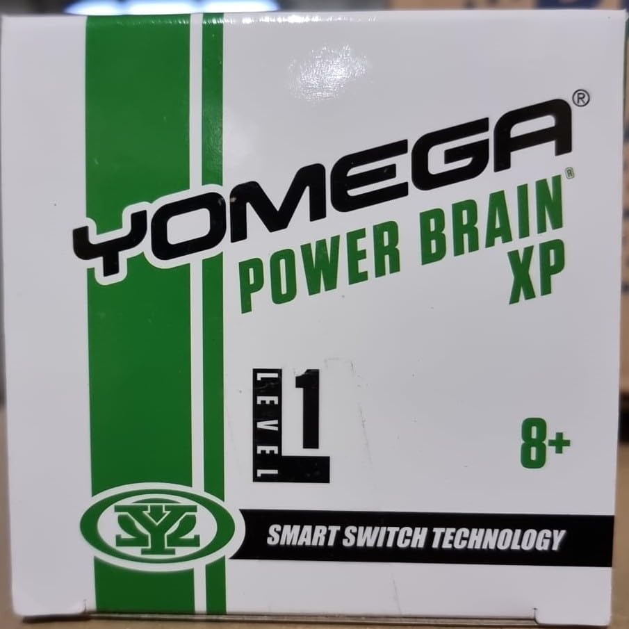 Yomega Power Brain XP yoyo - Professional yoyo with a Smart Switch which enables Players to Choose Between Auto-Return and Manual Styles of Play. + Extra 2 Strings & 3 Month Warranty (Grey)