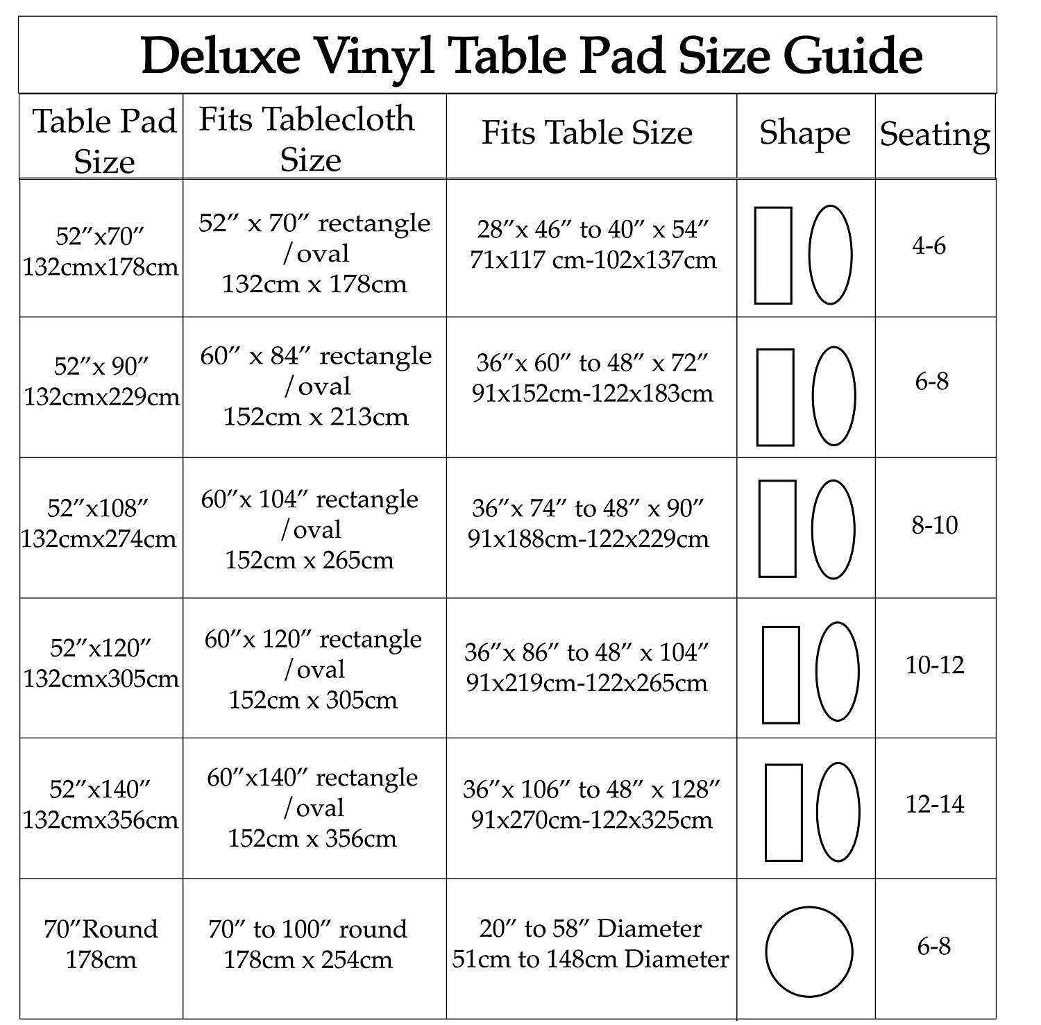 Home Bargains Plus Quilted Heavy Duty Table Pad Protector with Flannel Backing, Cut to Fit, Heat Resistant, Wipe Clean, Protects Table from Spills and Scratches, White, 52” x 120” Rectangle