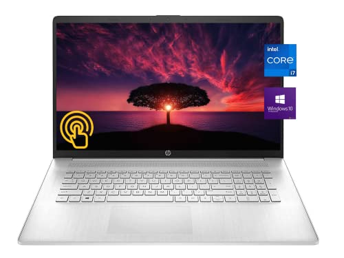 HP 17.3" HD Touchscreen Business Laptop, 12th Gen Intel Core i7-1255U, Windows 10 Pro, 32GB RAM, 1TB SSD, Backlit Keyboard, HDMI, WiFi 6, Webcam, Long Battery Life, Durlyfish