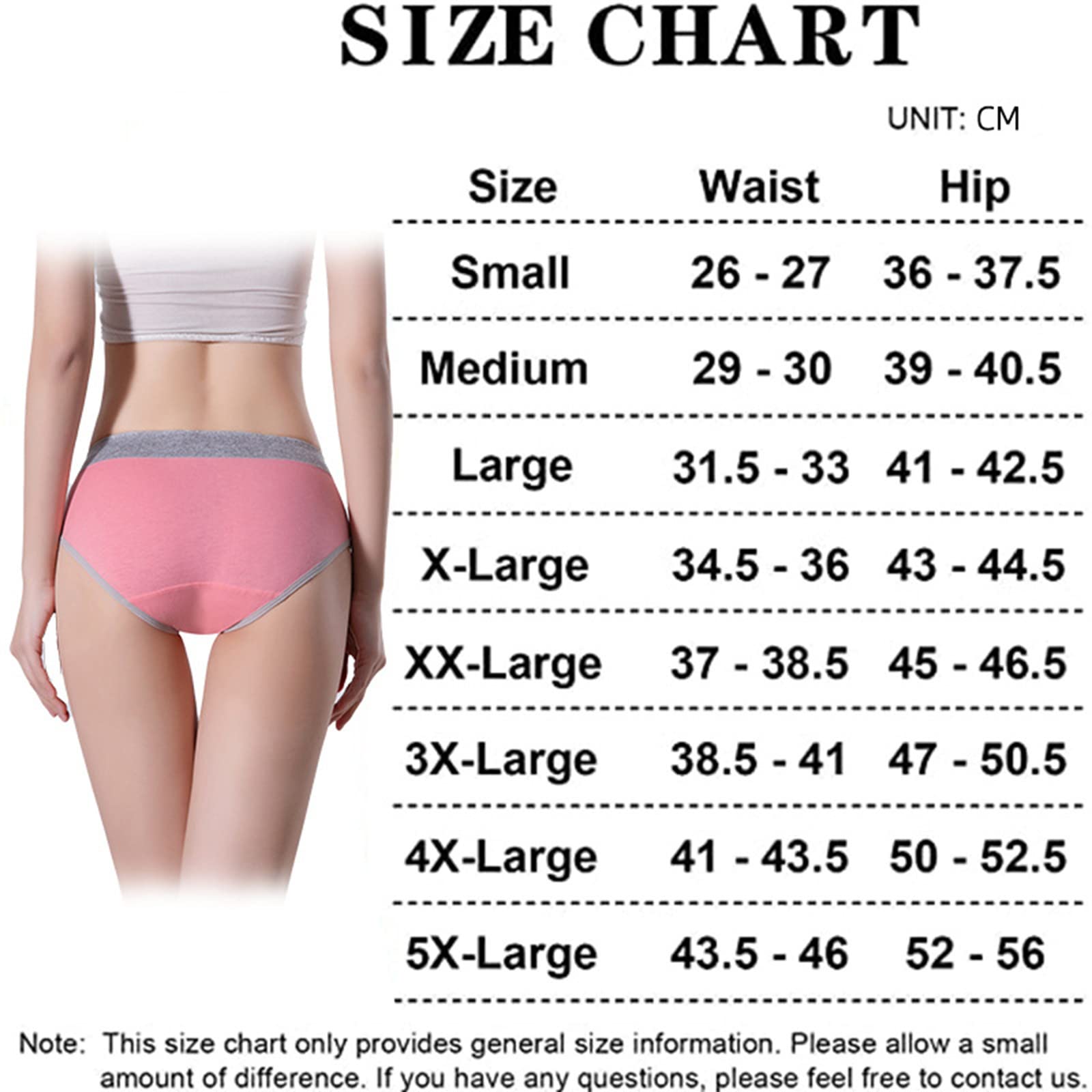 5 PC Seamless Underwear for Women Cotton Mid Waisted Panties No Show Soft Stretch Underwear Ladies Invisibles Hipster Briefs