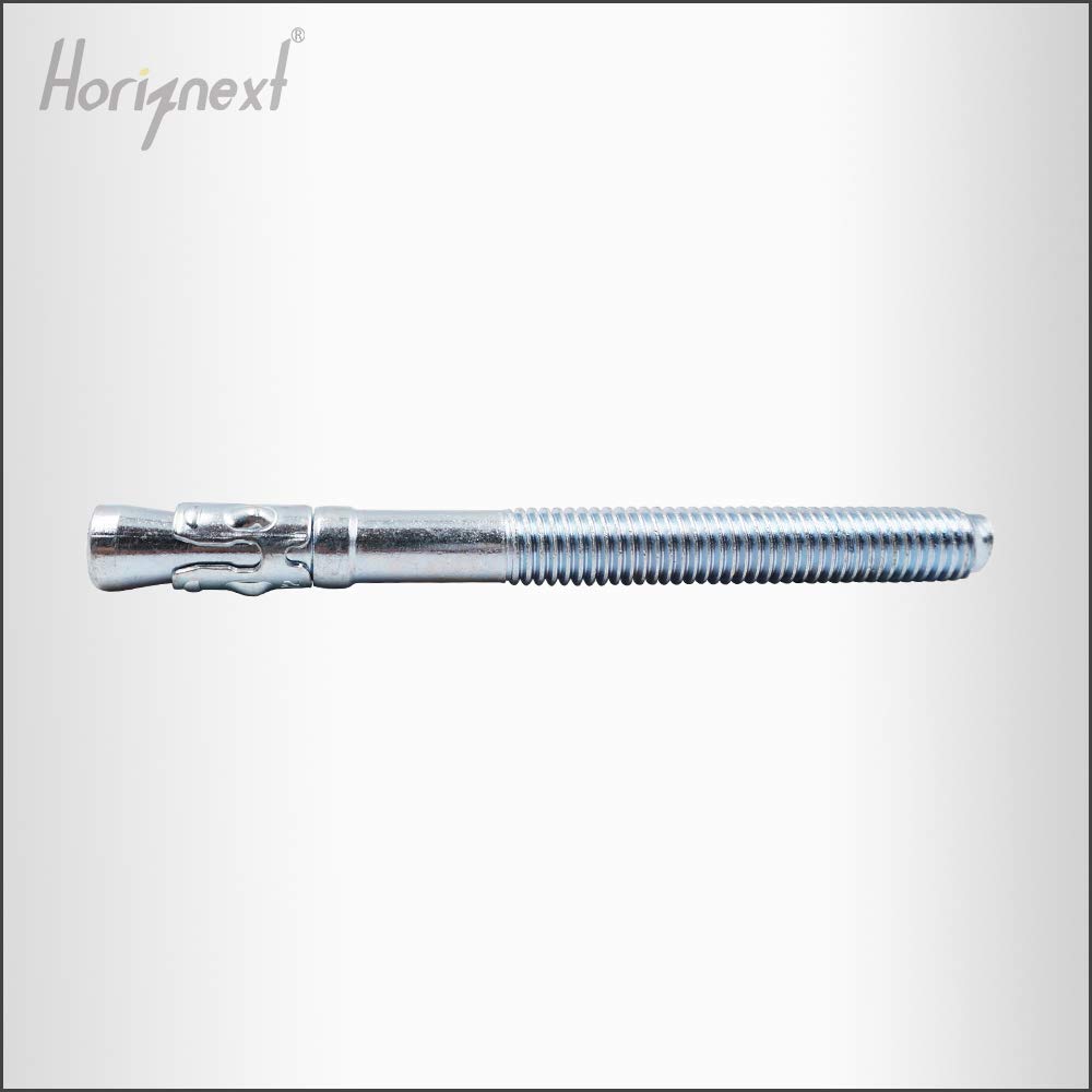 Horiznext 3/8" x 3 inch Wedge Anchor, Fastener for Cement and Concrete only, Heavy Duty zinc-Plated Carbon Steel Screw Bolt nut Expansion Head kit to Drill Wall (30 pcs)